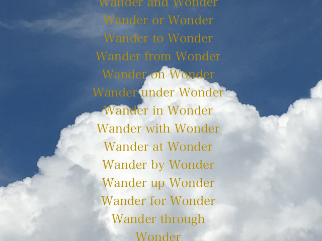 Wander/Wonder – 徘徊雑記